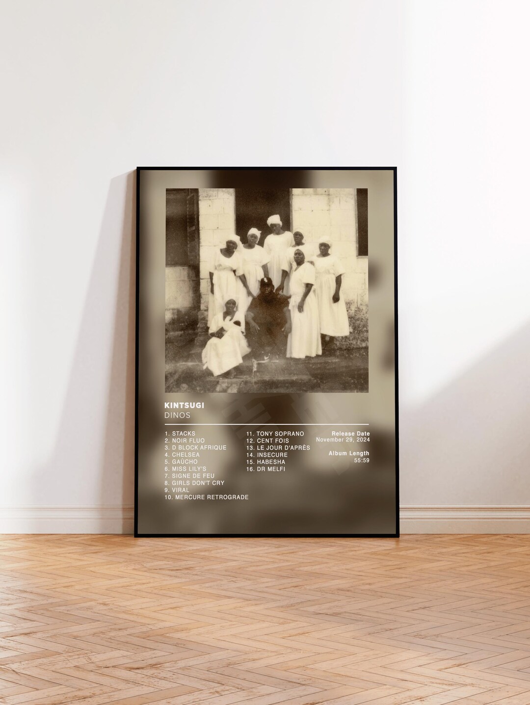 Album Poster Kintsugi de Dinos, rap posters, album cover, album wall ...