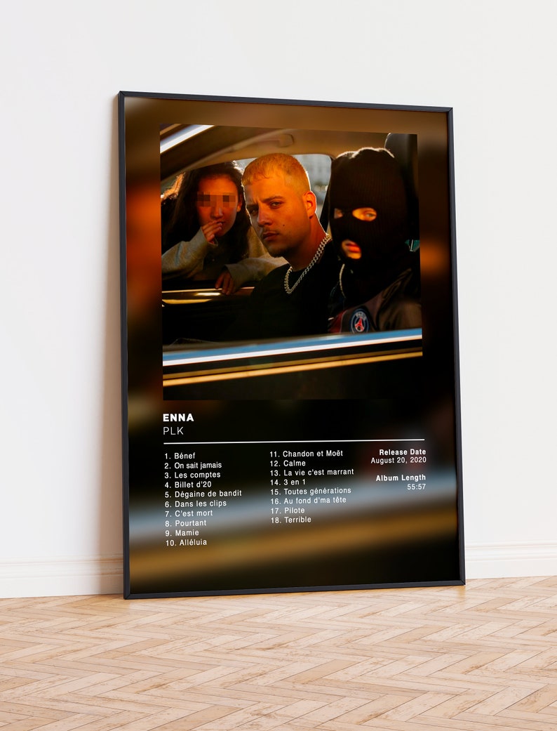 Album Poster Enna de PLK, rap posters, album cover, album wall art, custom album poster, rapper ...