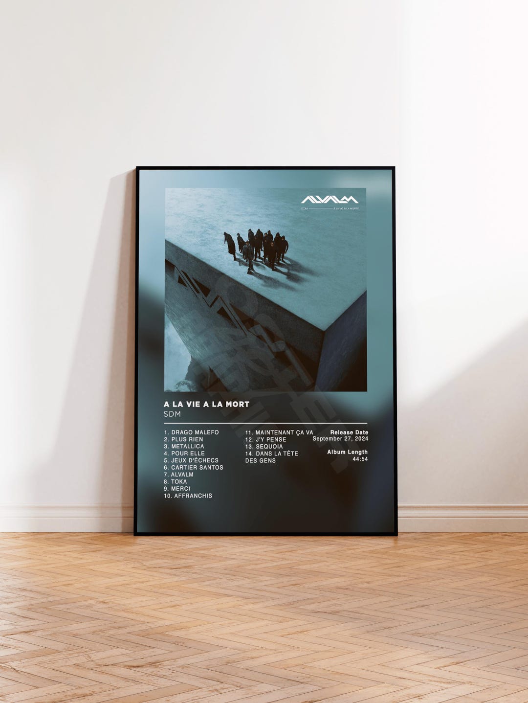 Album Poster À La Vie à La Mort by SDM, Rap Posters, Album Cover, Album ...