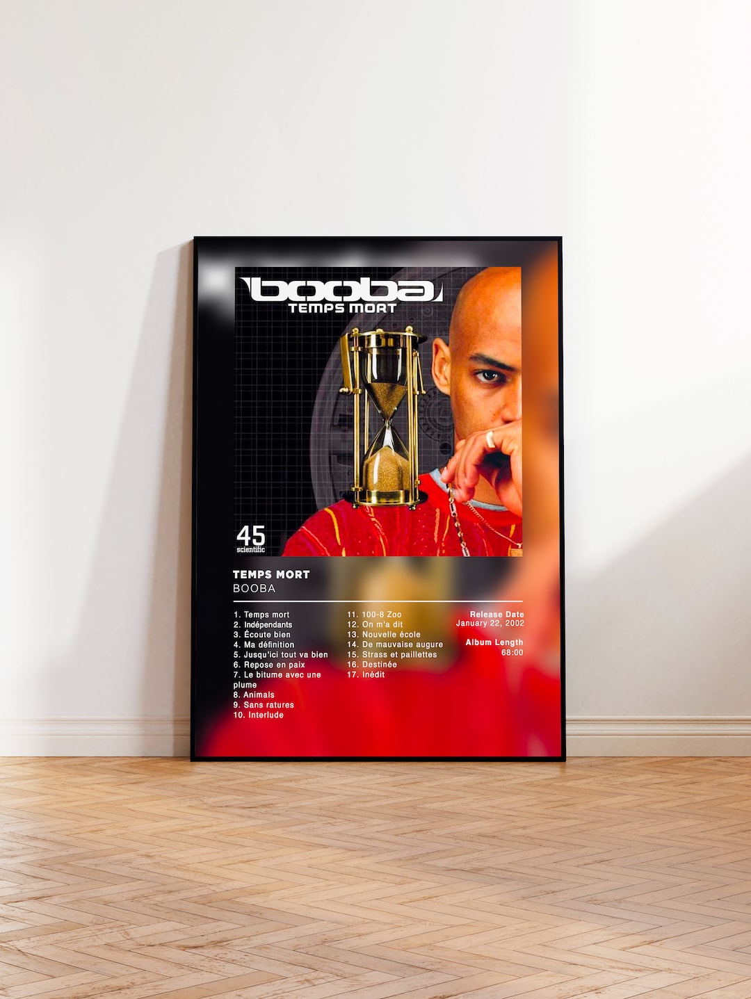 Album Poster Temps Mort De Booba, Rap Posters, Album Cover, Album Wall ...