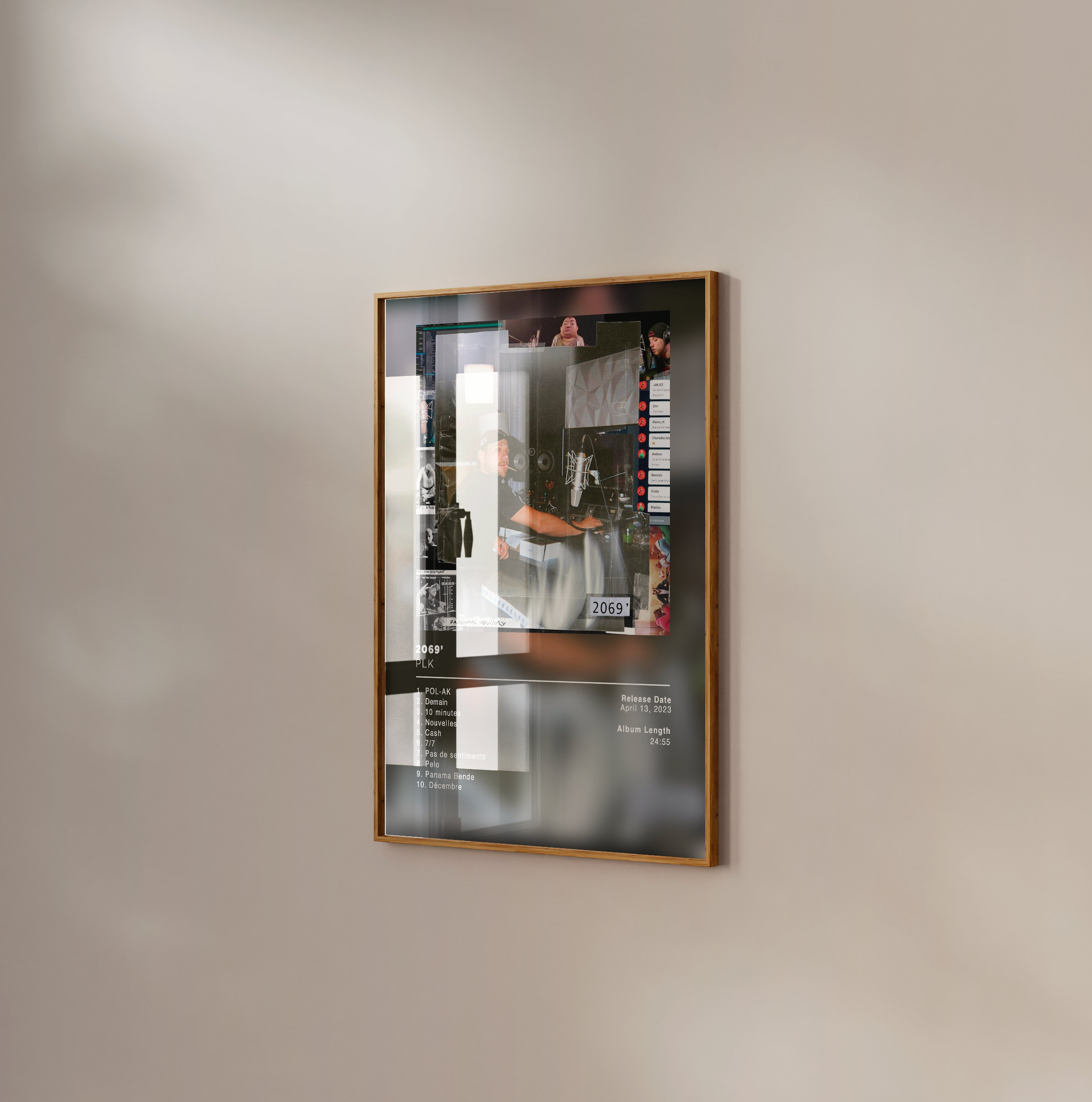 Album Poster 2069' de PLK, rap posters, album cover, album wall art ...