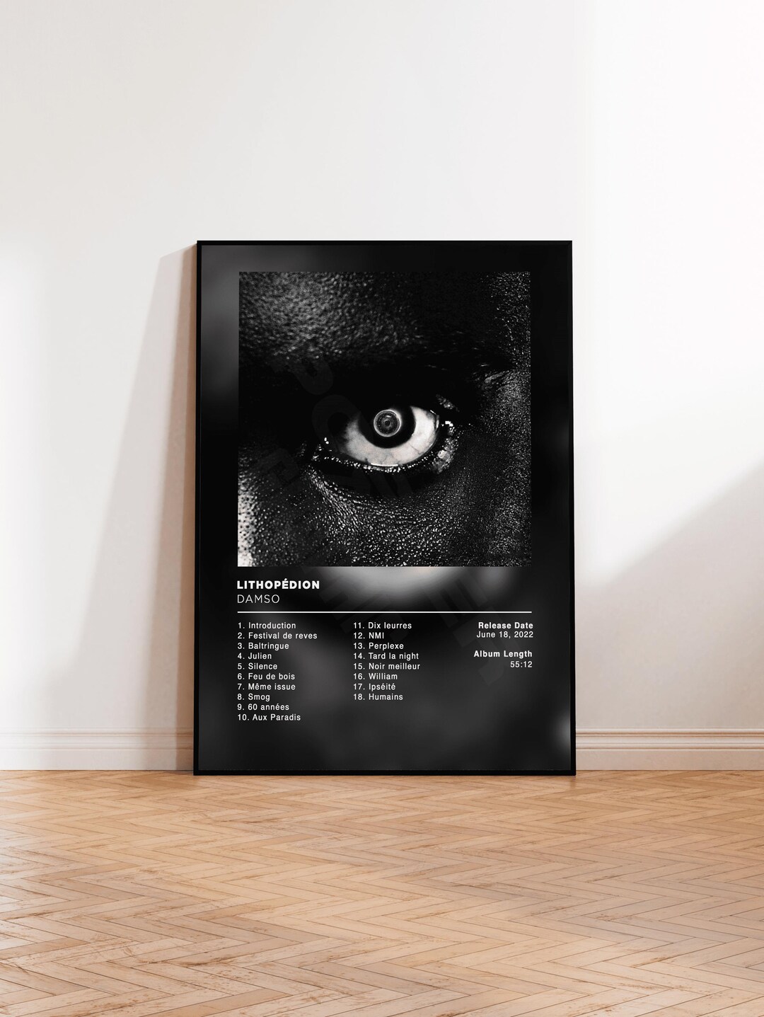 Album Poster Lithopedion by Damso, Rap Posters, Album Cover, Album Wall ...