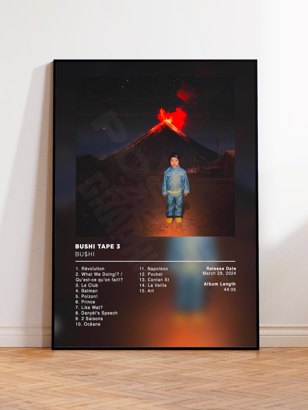 Album Poster Bushi Tape 3 by Bushi, Rap Posters, Album Cover, Album ...