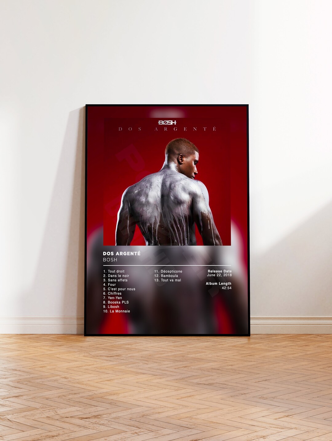 Album Poster Dos Argenté de Bosh, rap posters, album cover, album wall ...