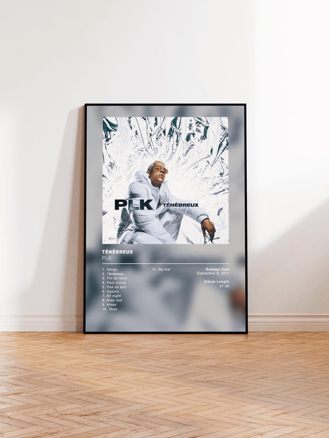 Album Poster Ténébreux by PLK Rap Posters, Album Cover, Album Wall Art ...