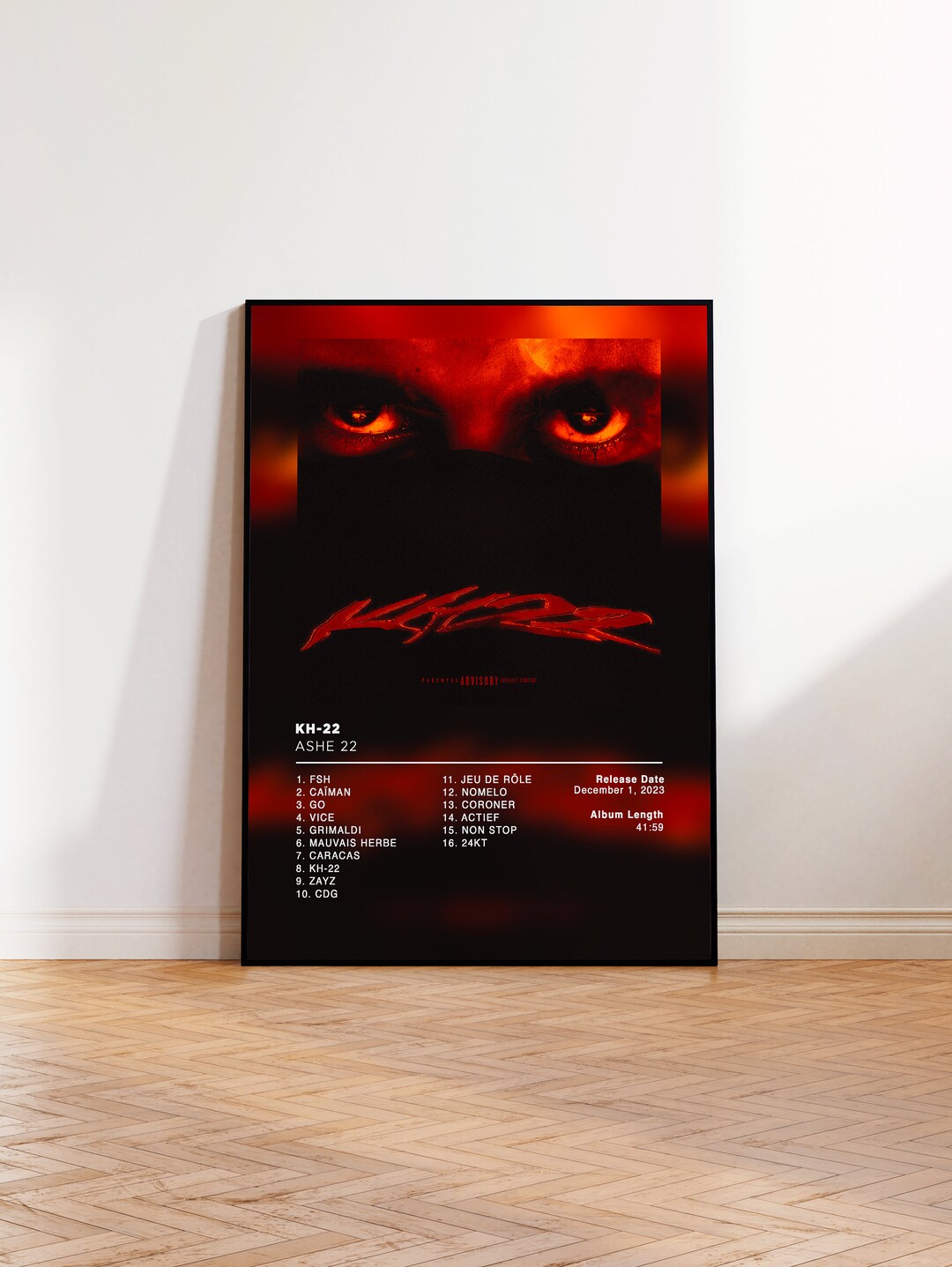 Album Poster KH-22 de Ashe 22, rap posters, album cover, album wall art ...