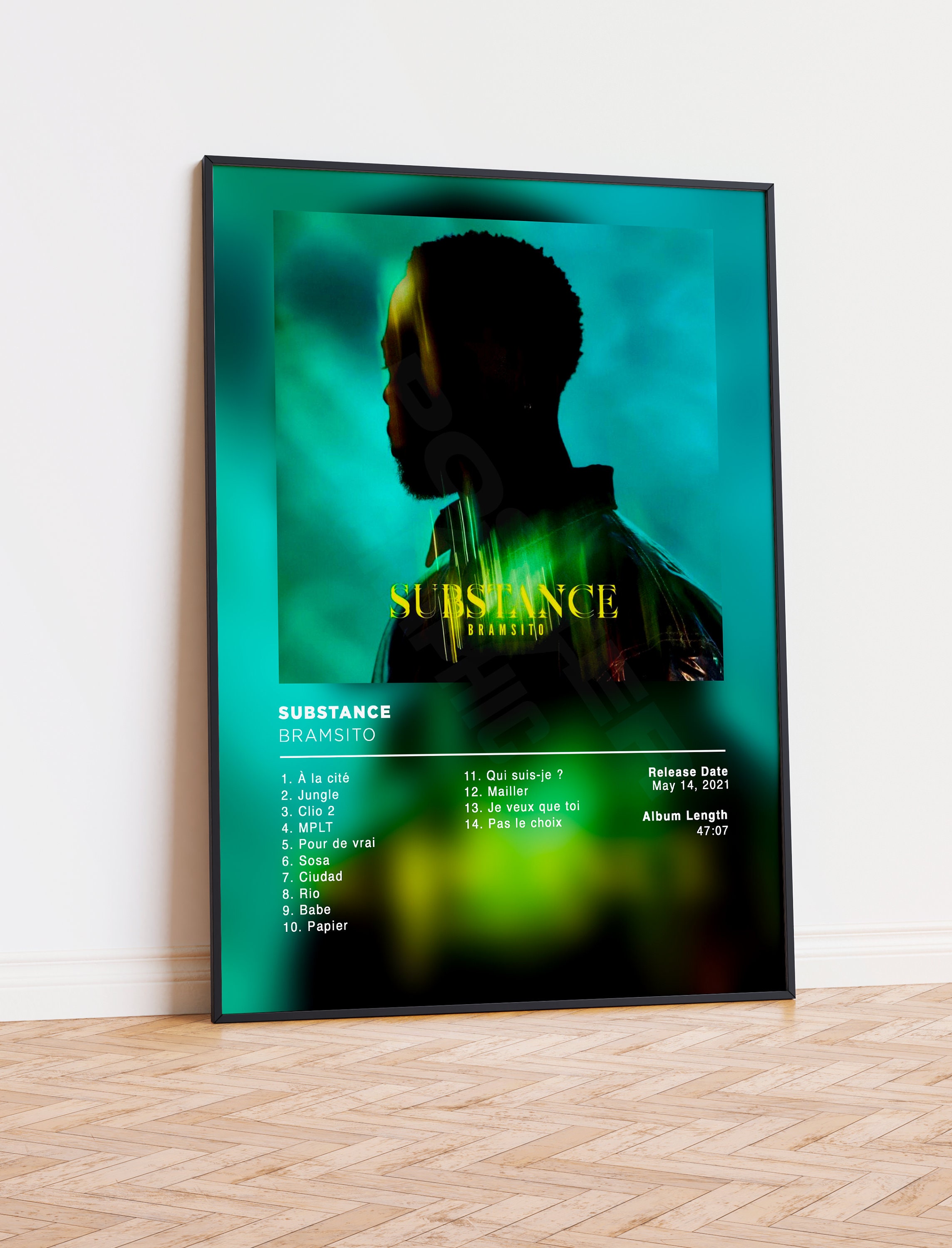 Album Poster Substance de Bramsito, rap posters, album cover, album ...