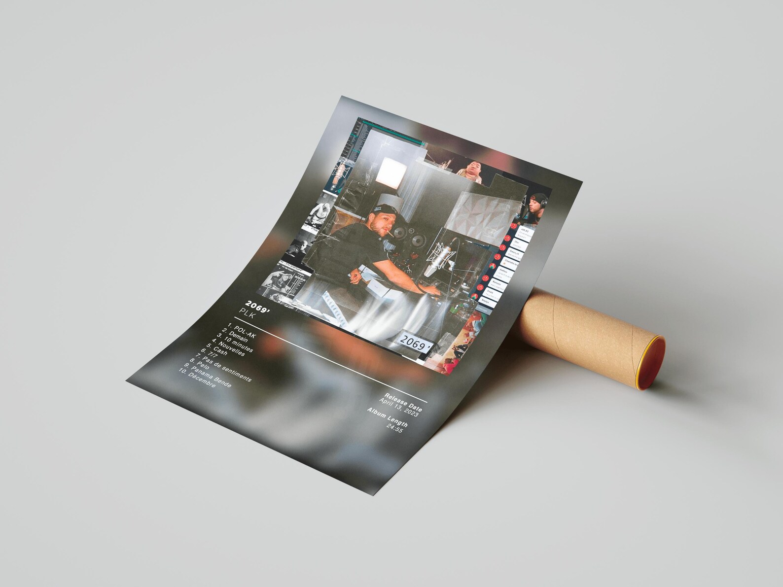 Album Poster 2069' by PLK, Rap Posters, Album Cover, Album Wall Art ...