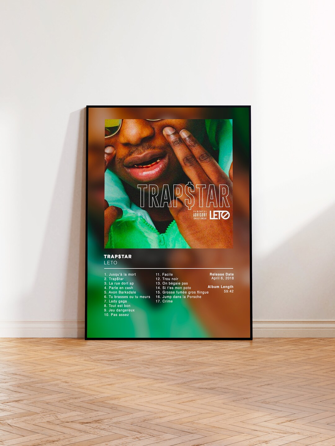 Album Poster Trapstar by Leto, Rap Posters, Album Cover, Album Wall Art ...