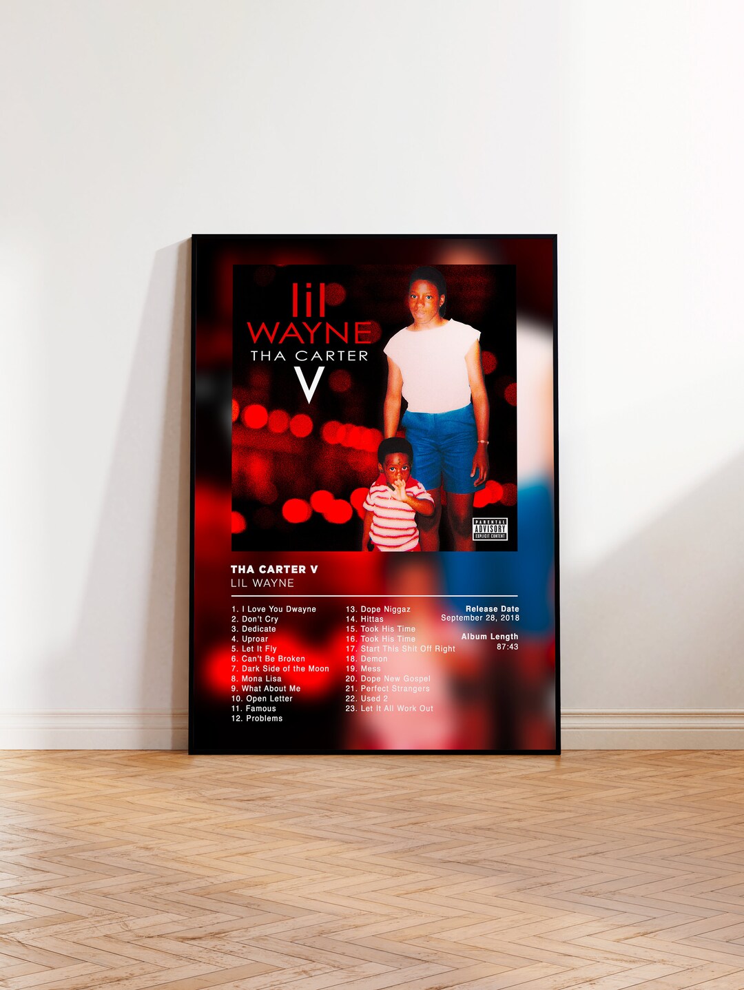 Album Poster Tha Carter V by Lil Wayne Rap Posters Album - Etsy