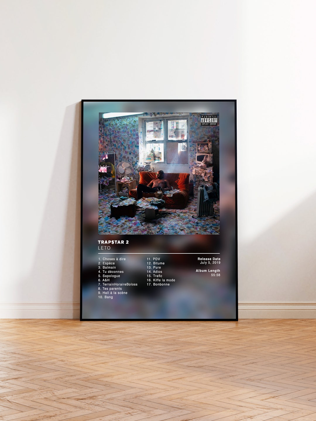 Album Poster Trapstar 2 by Leto Rap Posters Album Cover - Etsy