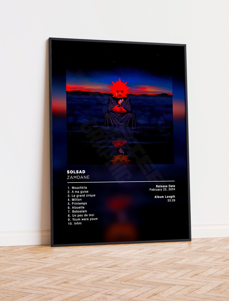 Album Poster Solsad De Zamdane, Rap Posters, Album Cover, Album Wall ...