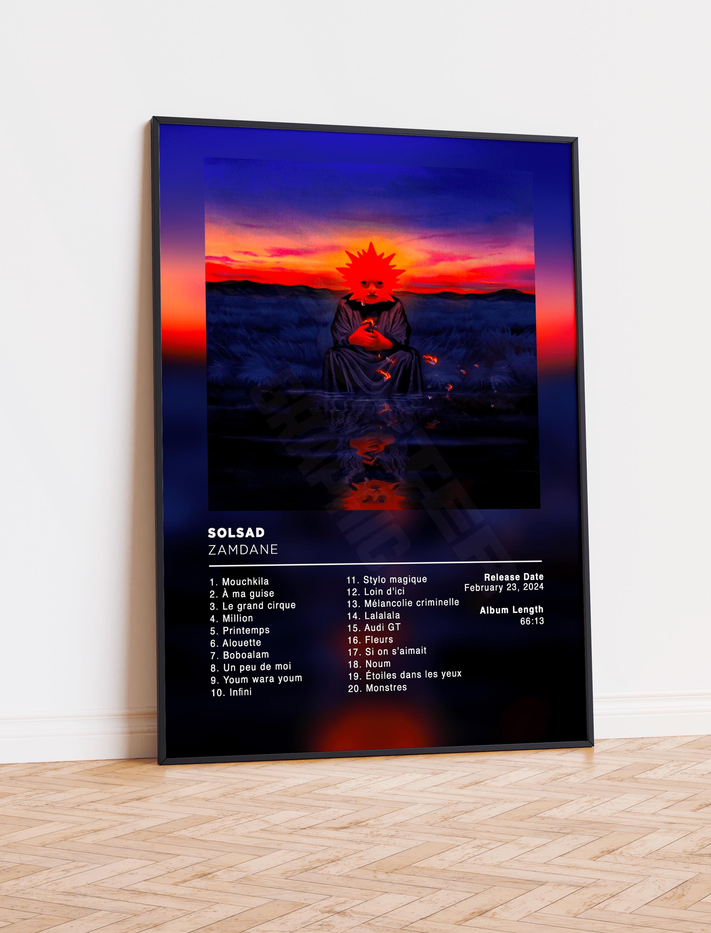 Album Poster Solsad De Zamdane, Rap Posters, Album Cover, Album Wall ...