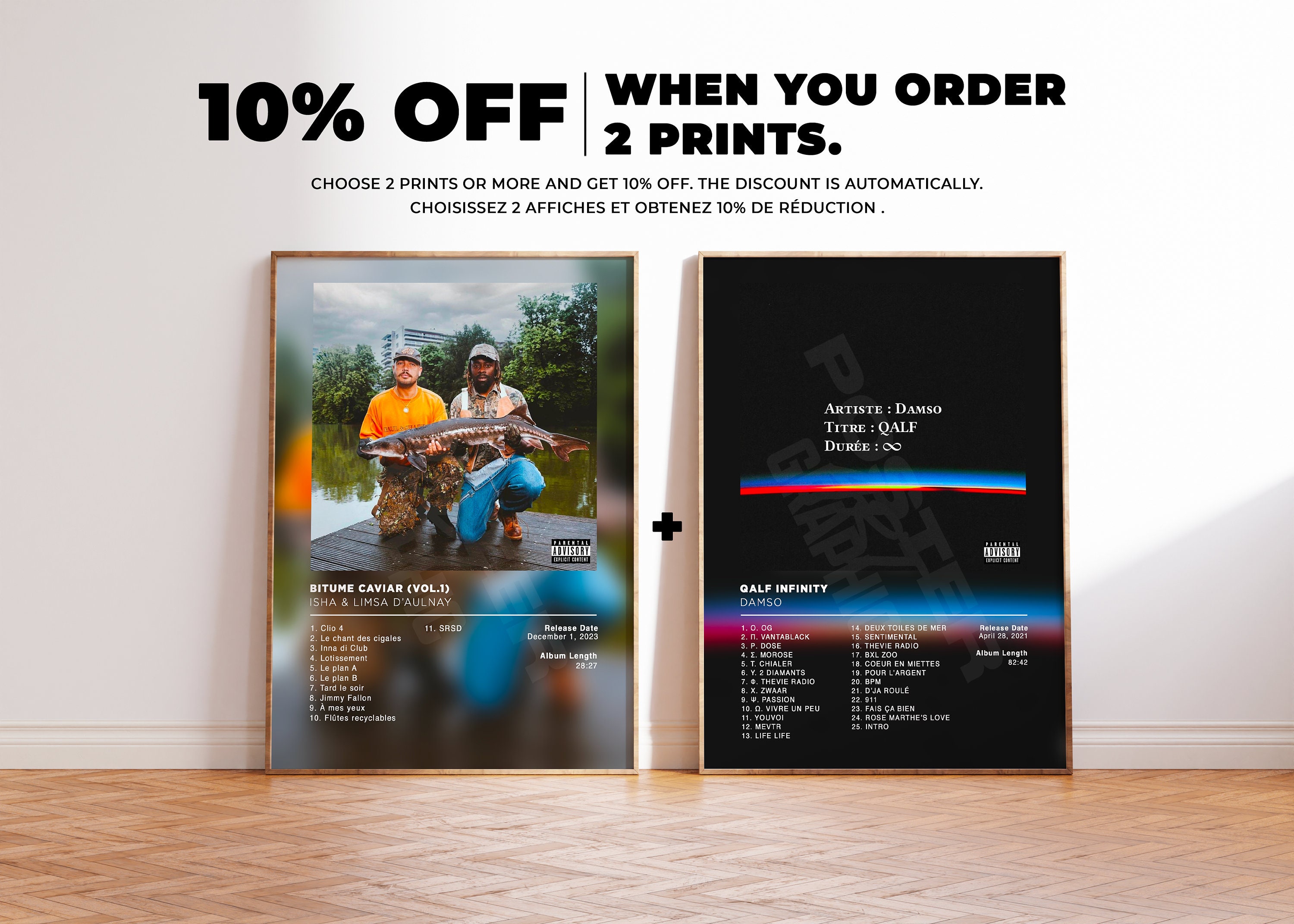 Album Poster Bitume Caviar Vol.1 de Isha & Limsa d'Aulnay, rap posters ...