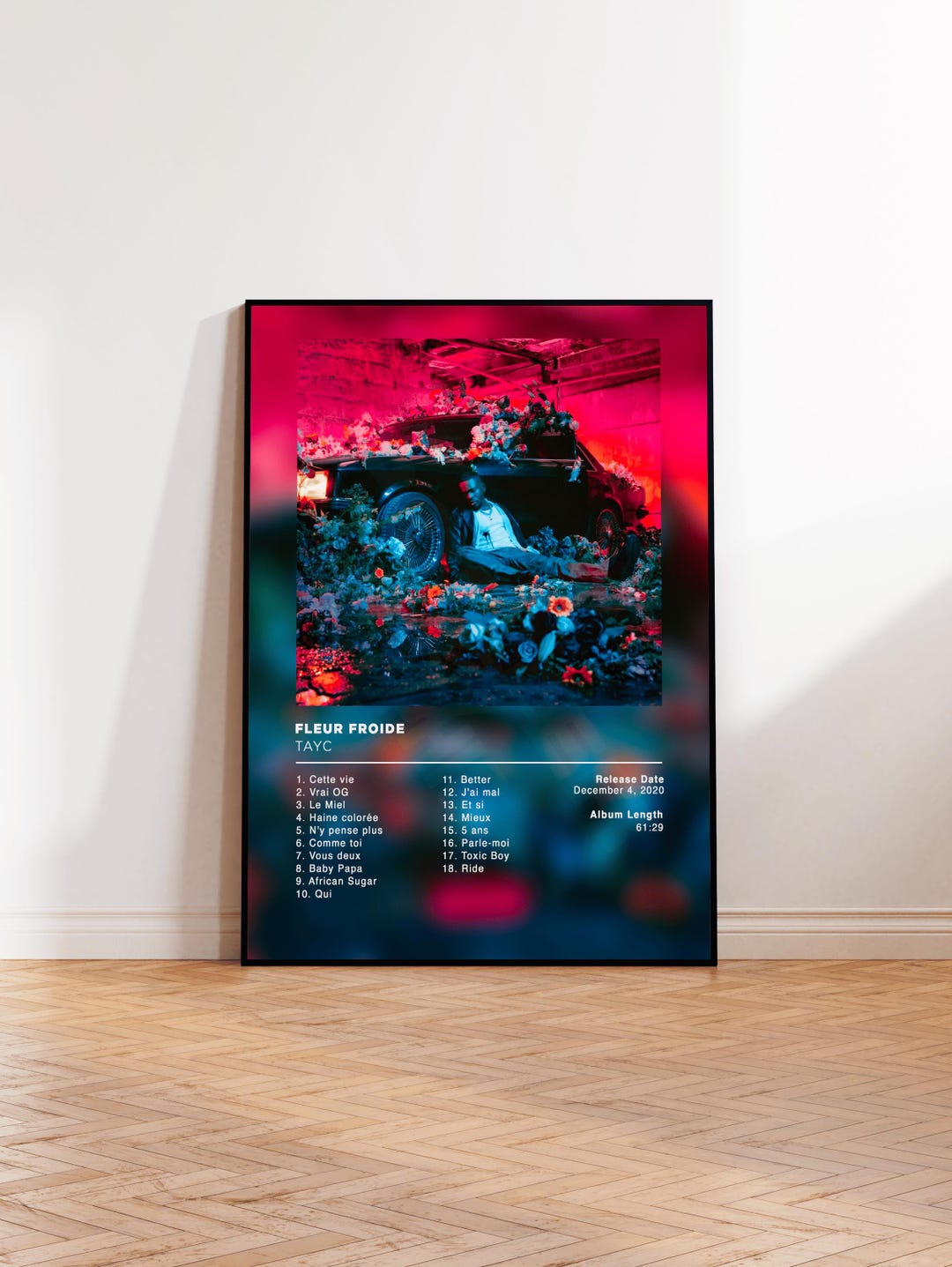 Album Poster Fleure Froide by Tayc, Rap Posters, Album Cover, Album ...