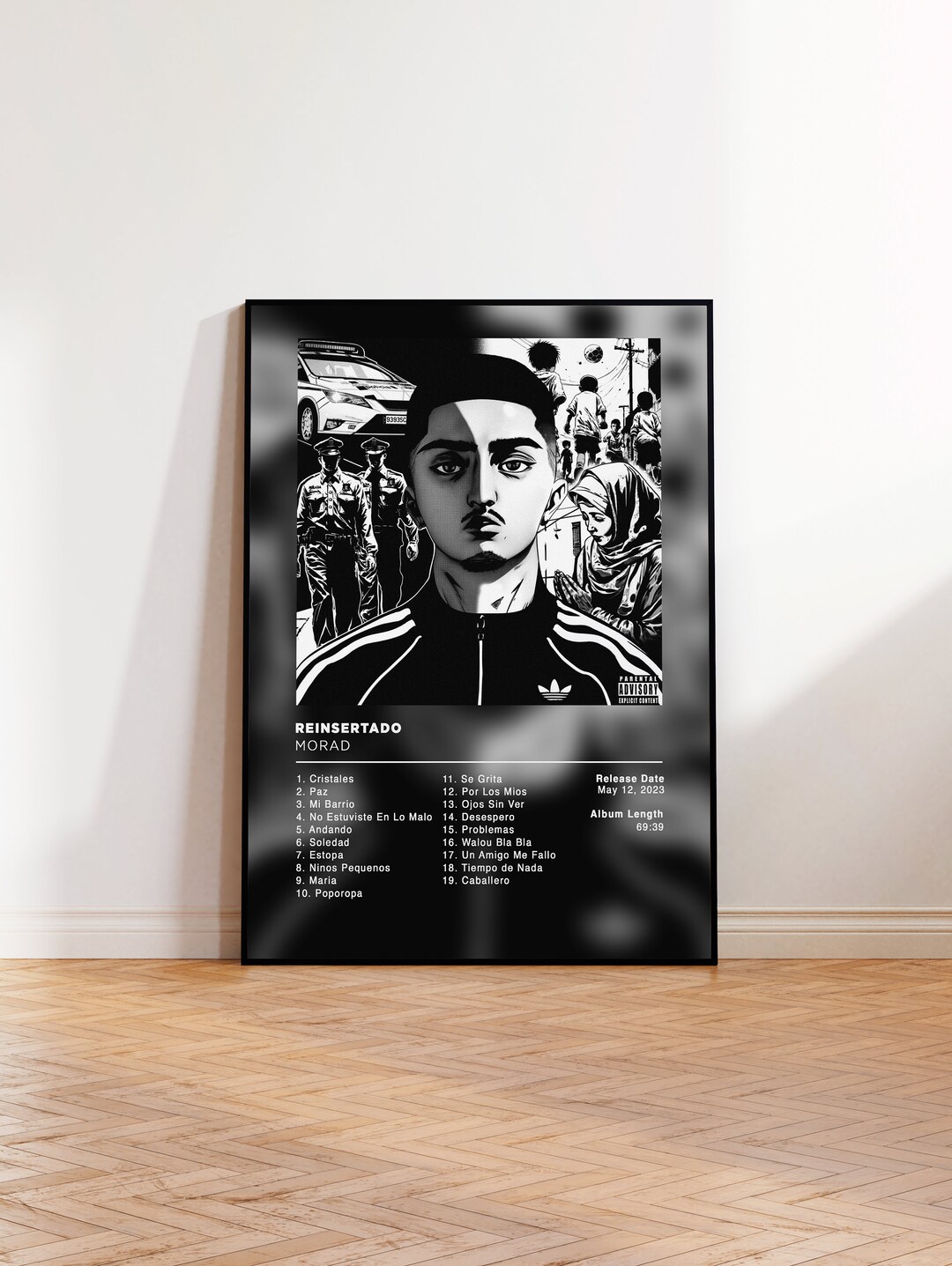 Cartel del álbum Reinsertado de Morad, carteles de rap, portada del ...