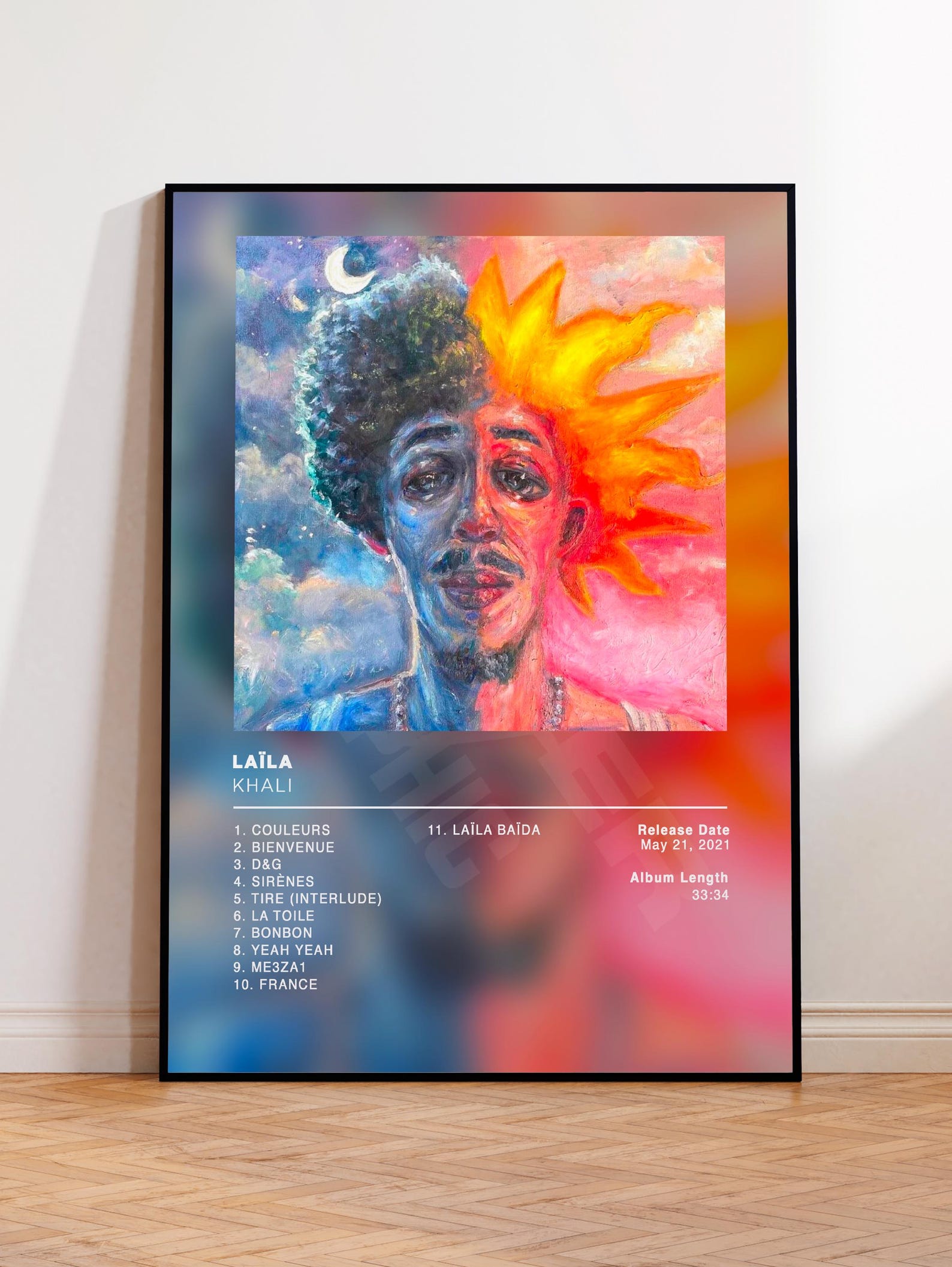 Album Poster Laila by Khali, Rap Posters, Album Cover, Album Wall Art ...
