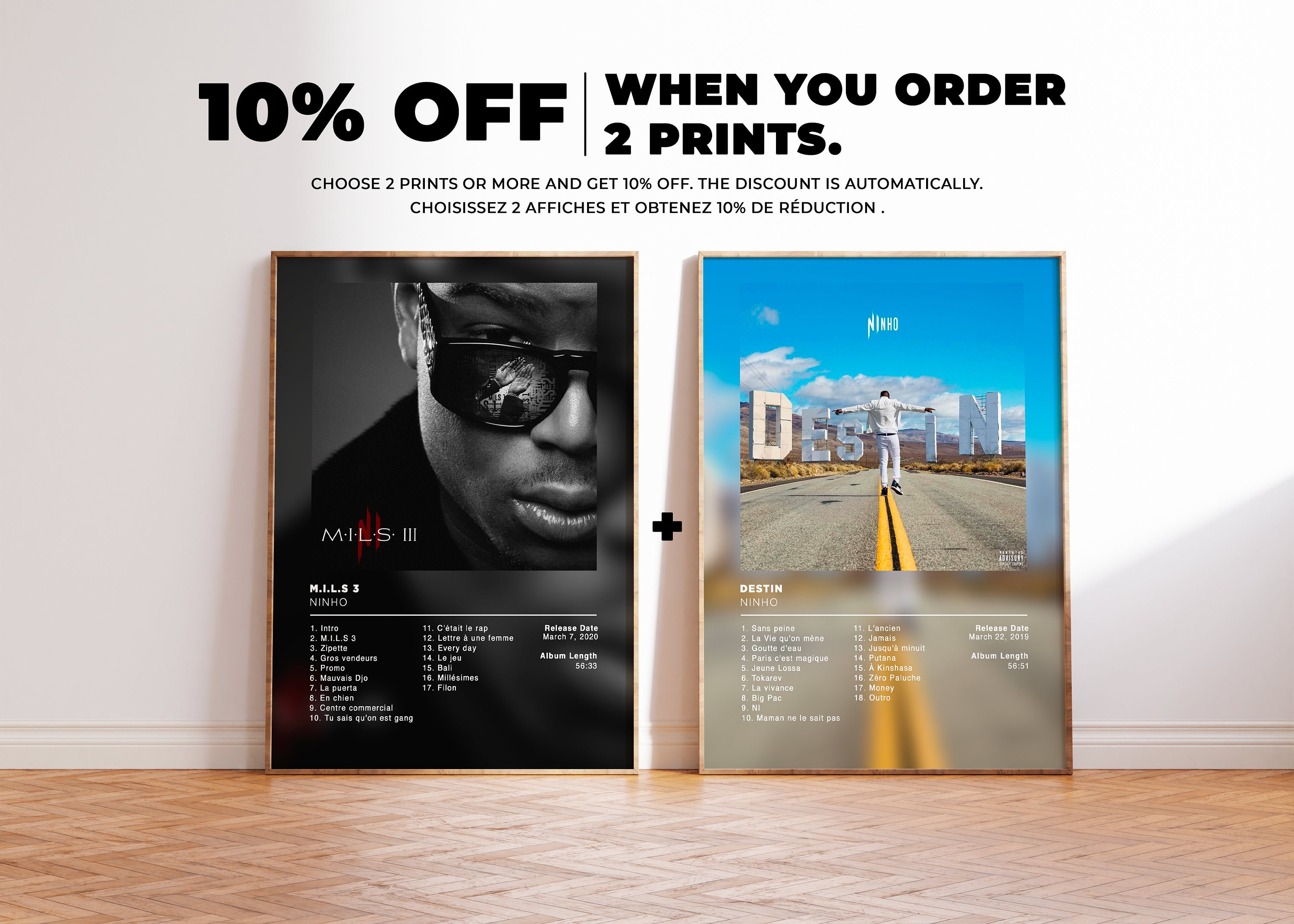 Album Poster MILS 3 by Ninho Rap Posters Album Cover Album - Etsy