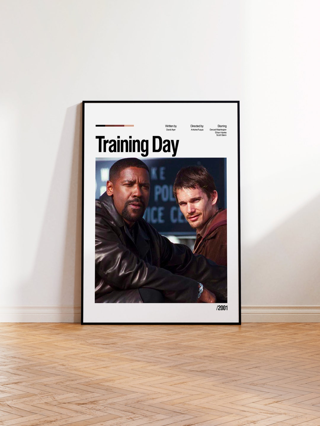 Training Day Film Poster, Minimalist Movie Poster, Custom Poster ...
