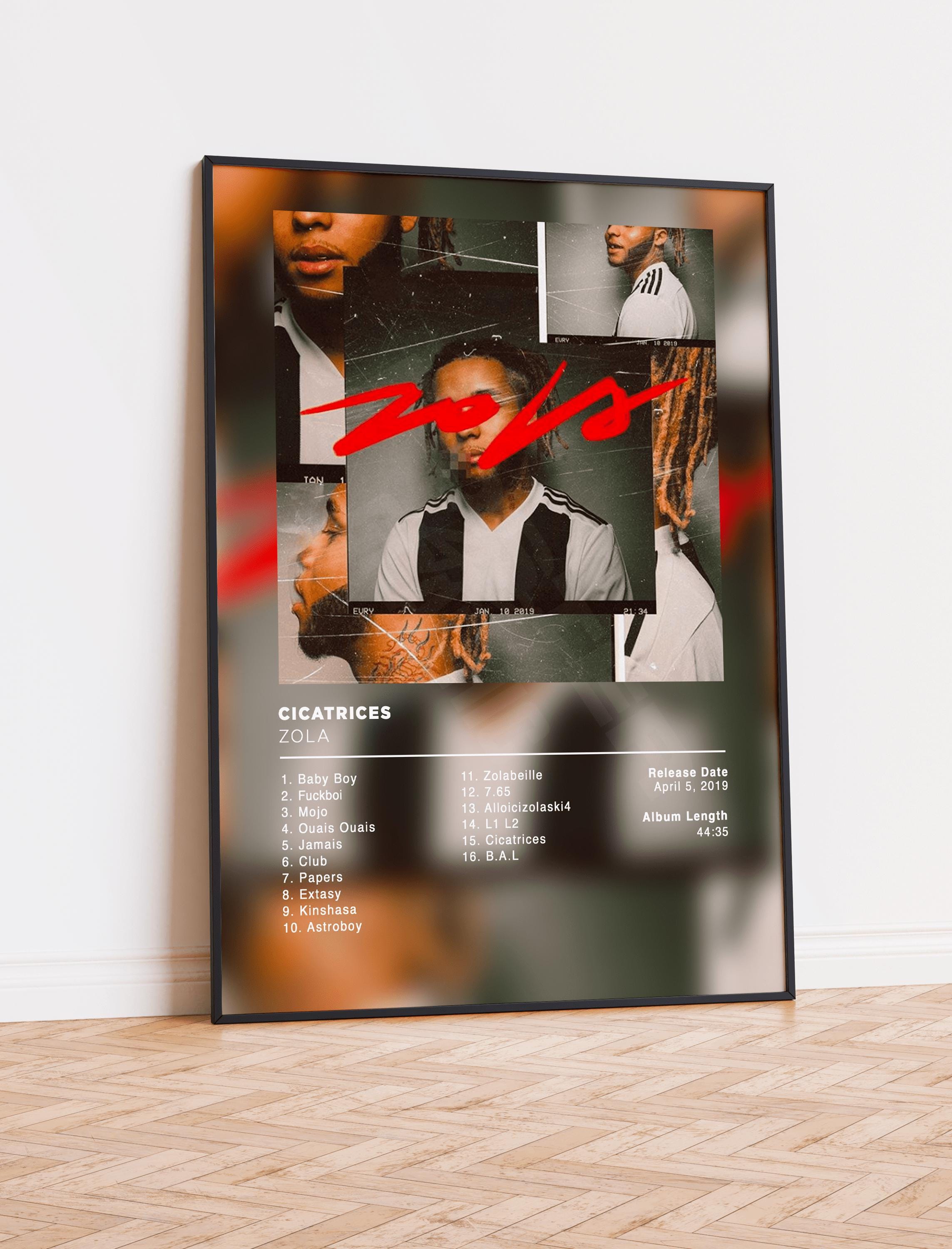 Album Poster Scars of Zola, Rap Posters, Album Cover, Album Wall Art ...