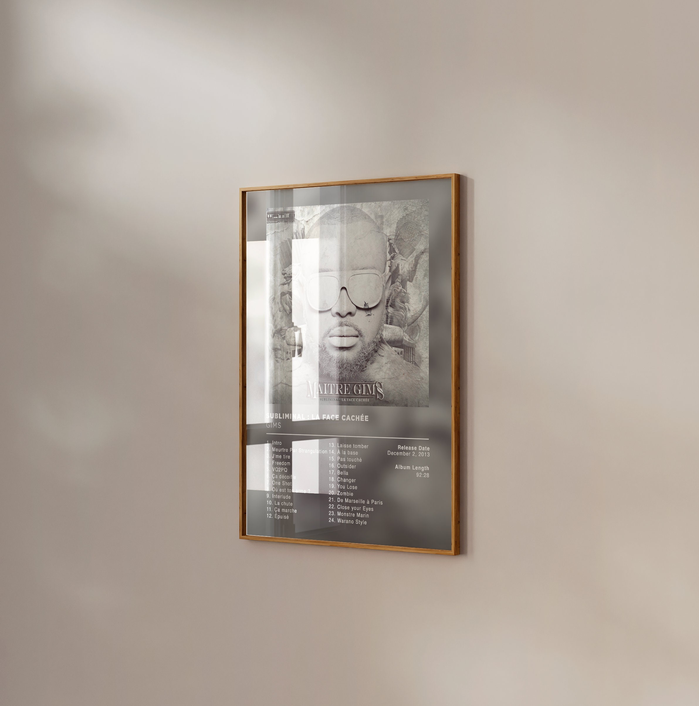 Album Poster Subliminal: La Face Cachée De Gims, Rap Posters, Album ...