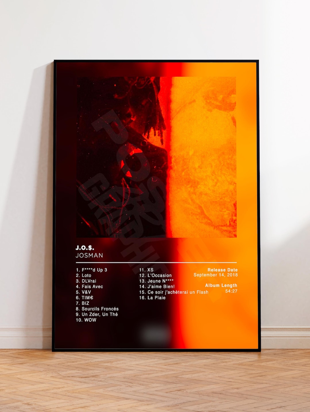 Album Poster J.O.S. by Josman, Rap Posters, Album Cover, Album Wall Art ...
