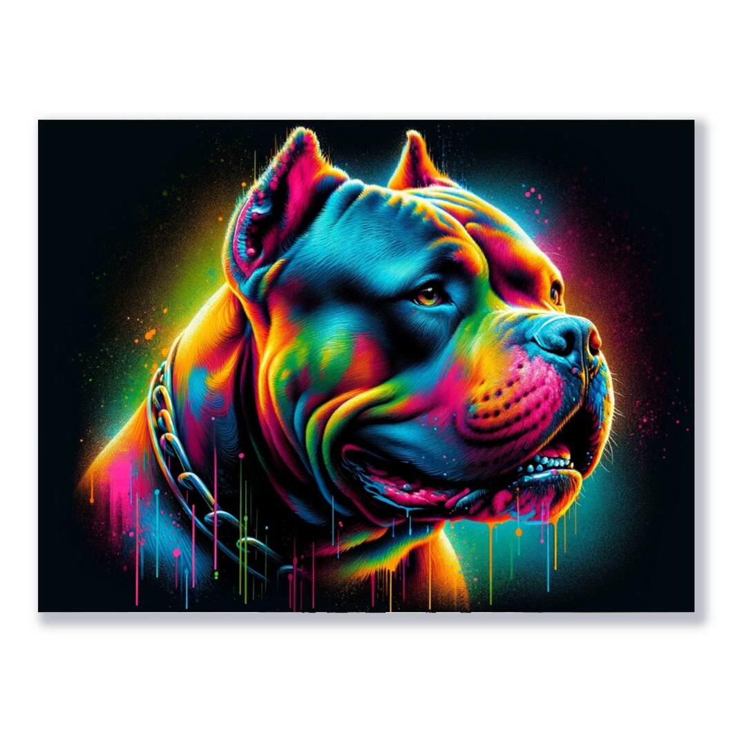 Neon Bully Majesty Poster, Wall Art for Living Room, Bedroom as Canvas ...
