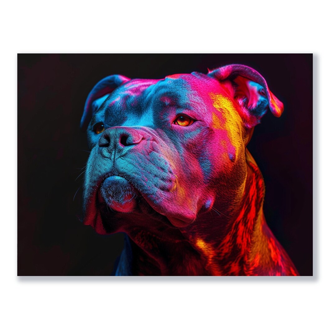 Neon Light Bully Poster, Wall Art for Living Room, Bedroom as Canvas ...