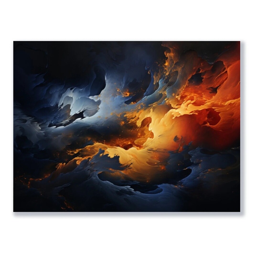 The Paths of Imagination Abstract Art Painting, Canvas for Living Room ...