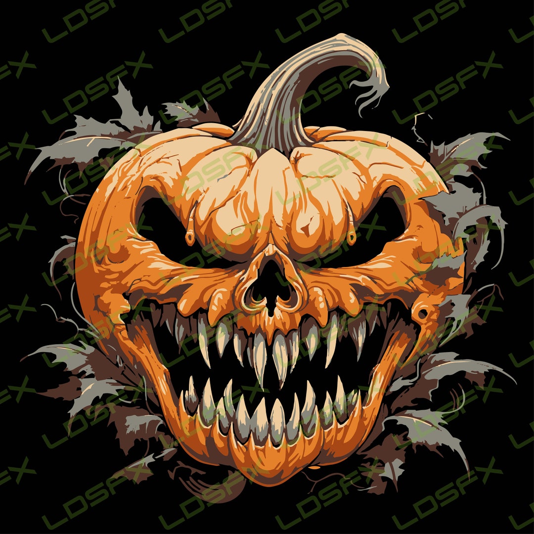 Pumpkinhead, Clipart, Vector, SVG, Vector Image for T-shirt Printing ...