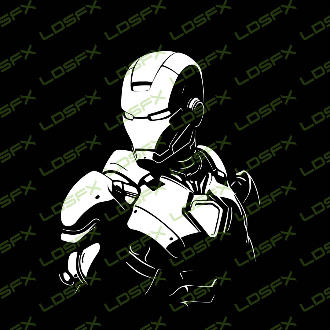 Iron Cyborg Clipart Vector SVG Vector Image for T-shirt - Etsy UK