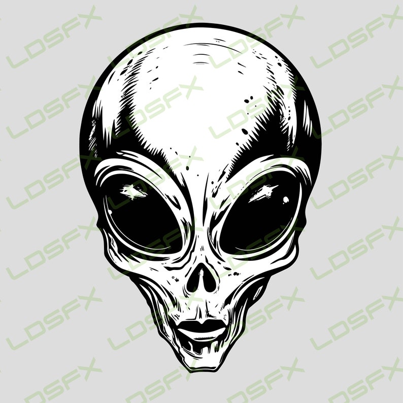 Alien, Clipart, Vector, SVG, Vector Image for T-shirt Printing ...