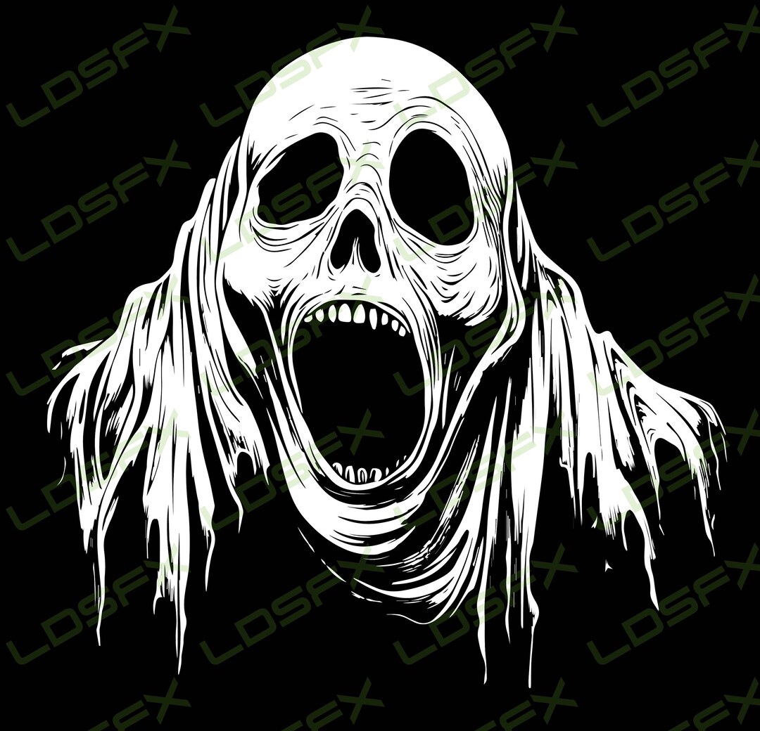 Ghost Face, Clipart, Vector, SVG, Vector Image for T-shirt Printing ...