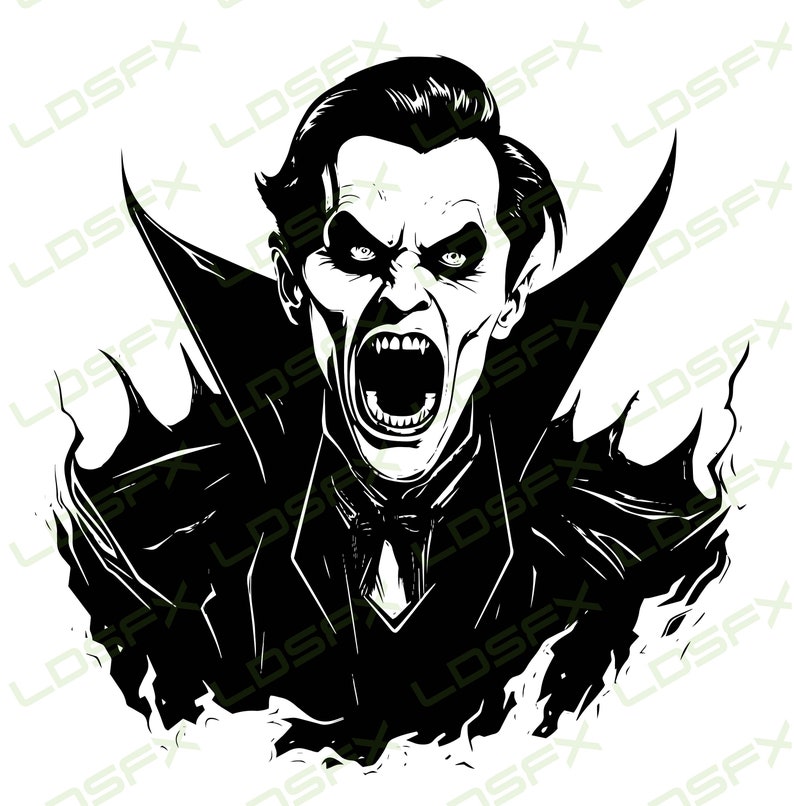 Dracula, Clipart, Vector, SVG, Vector Image for T-shirt Printing ...
