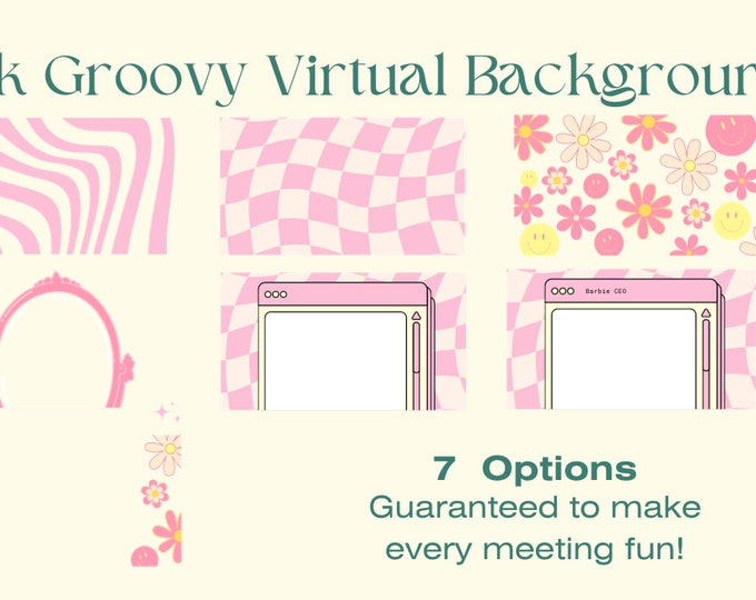 Pink Lobby Zoom Backgrounds 8 Pack - Etsy Canada