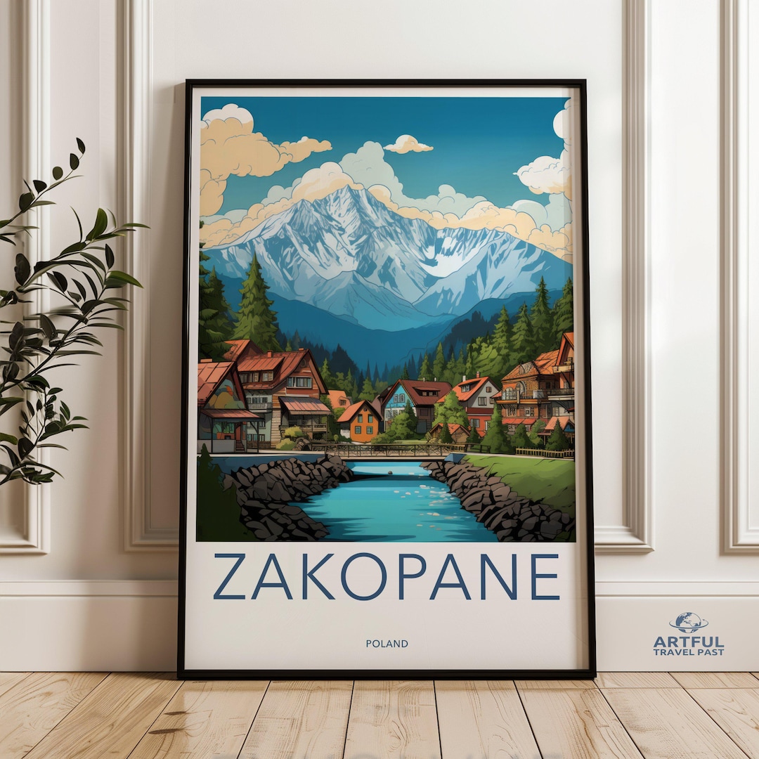 Zakopane Wall Art Print, Poland Mountain Landscape Poster, Scenic ...