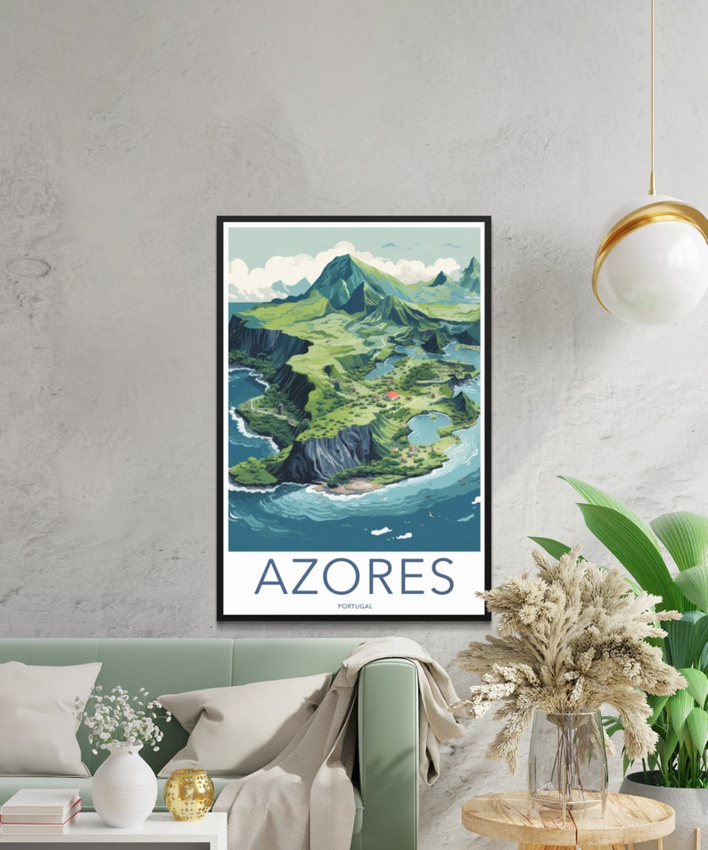 Azores_portugal Wall Art, Azores Print, Azores Vacation Poster, Azores ...