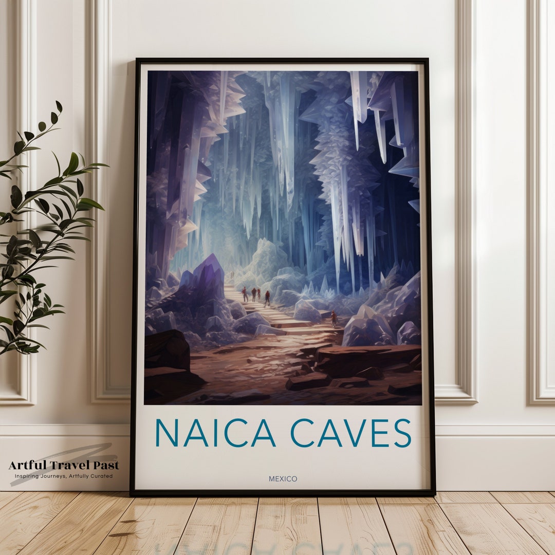 Naica Caves Wall Art, Mexico Crystal Cave Art Print, Nature Photography ...