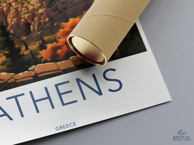 Athens Greece Wall Art, Historical Landscape Poster, Ancient Greek ...