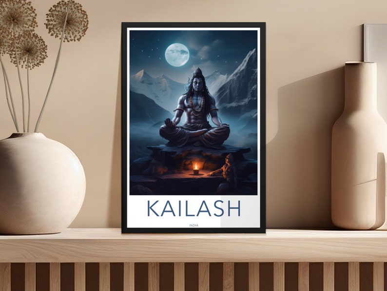 Kailash_shiva_india Wall Art Kailash Mountains Poster - Etsy