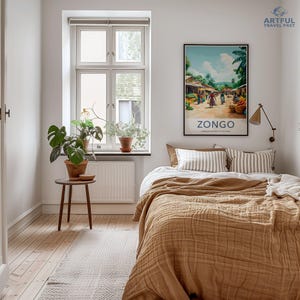 Zongo Poster, Democratic Republic of the Congo Wall Art, African Market ...