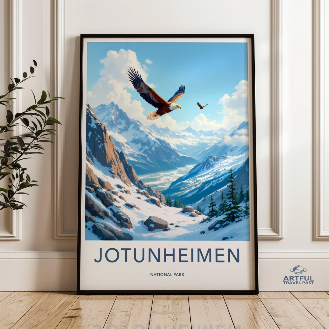 Jotunheimen National Park Wall Art, Scandinavian Nature Landscape ...