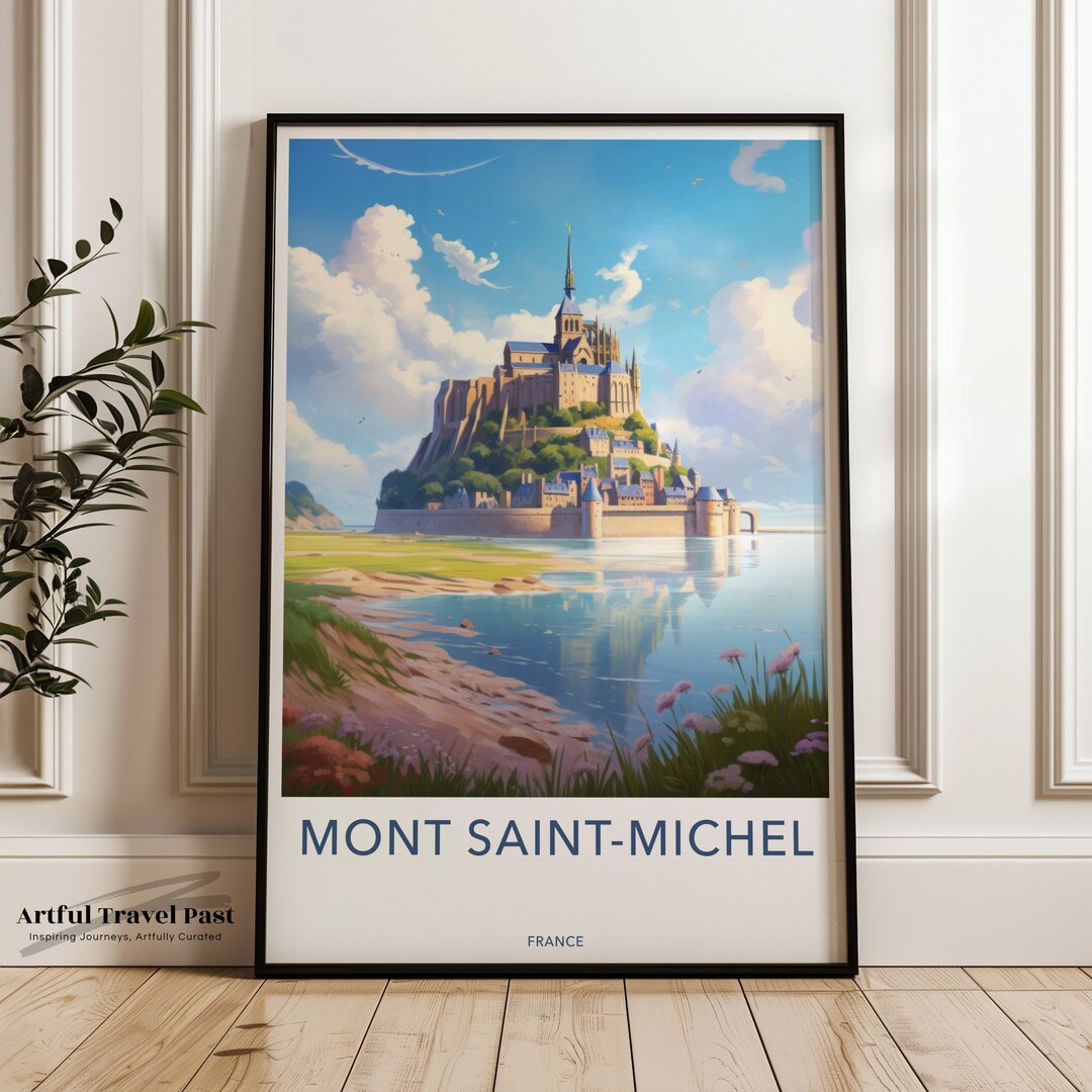 Mont Saint-michel Wall Art, Stunning Mont Saint-michel Print ...