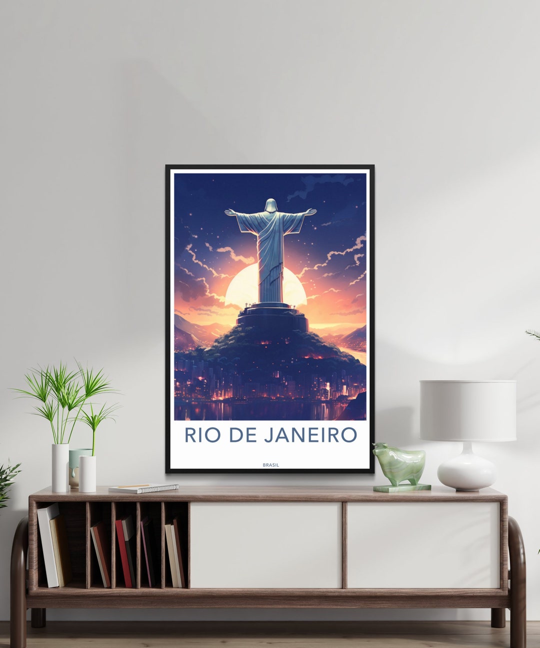 Christ the Redeemer Poster, Rio De Janeiro Wall Art, Brazil City ...