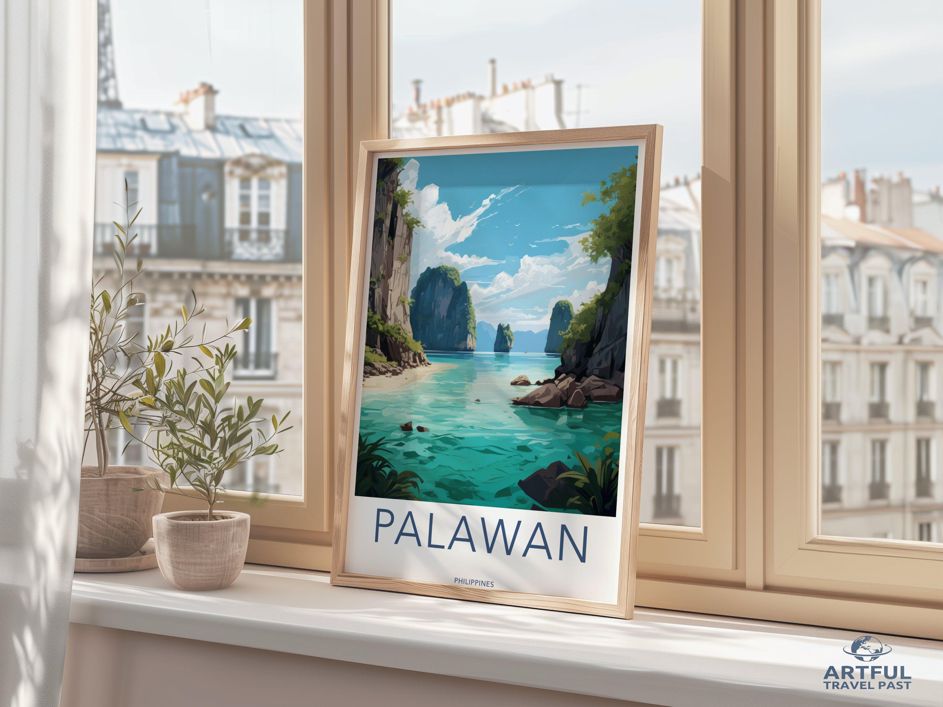 Palawan Wall Art, Philippines Landscape Poster, Coastal Scenic Print ...