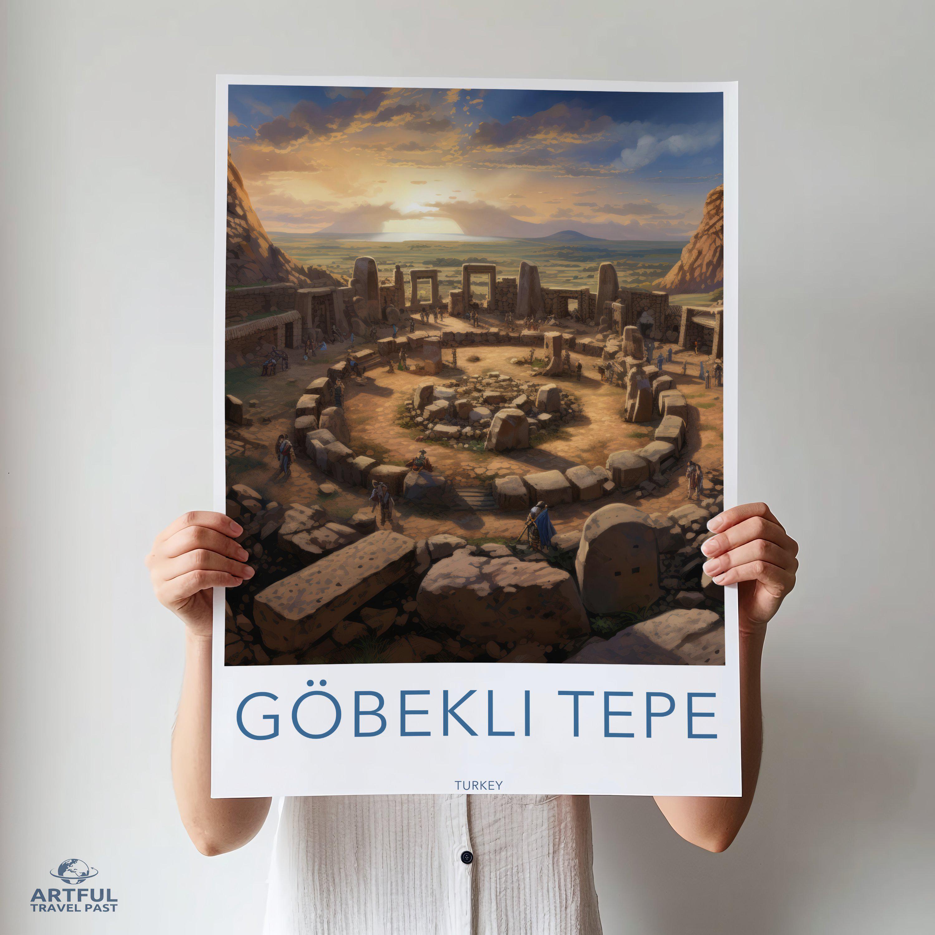 Gobekli Tepe Archaeological Site Wall Art, Ancient Historical Landmark ...