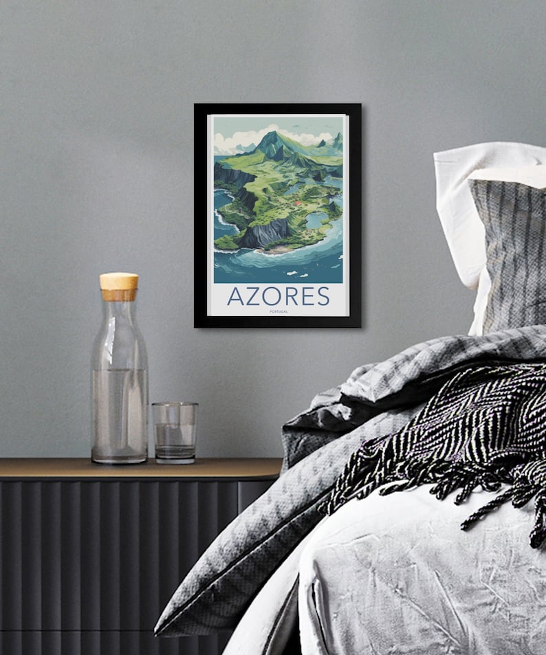Azores_portugal Wall Art, Azores Print, Azores Vacation Poster, Azores ...