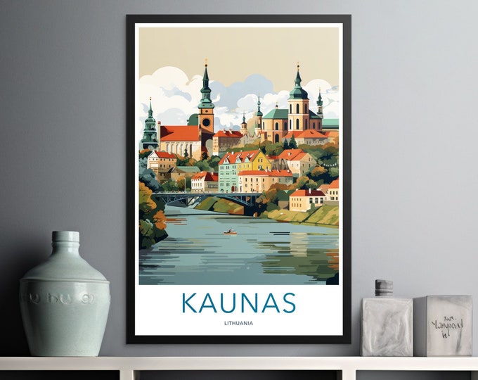 Vilnius Art Print, Lithuania Wall Art, Vilnius Painting, Lithuania Art ...