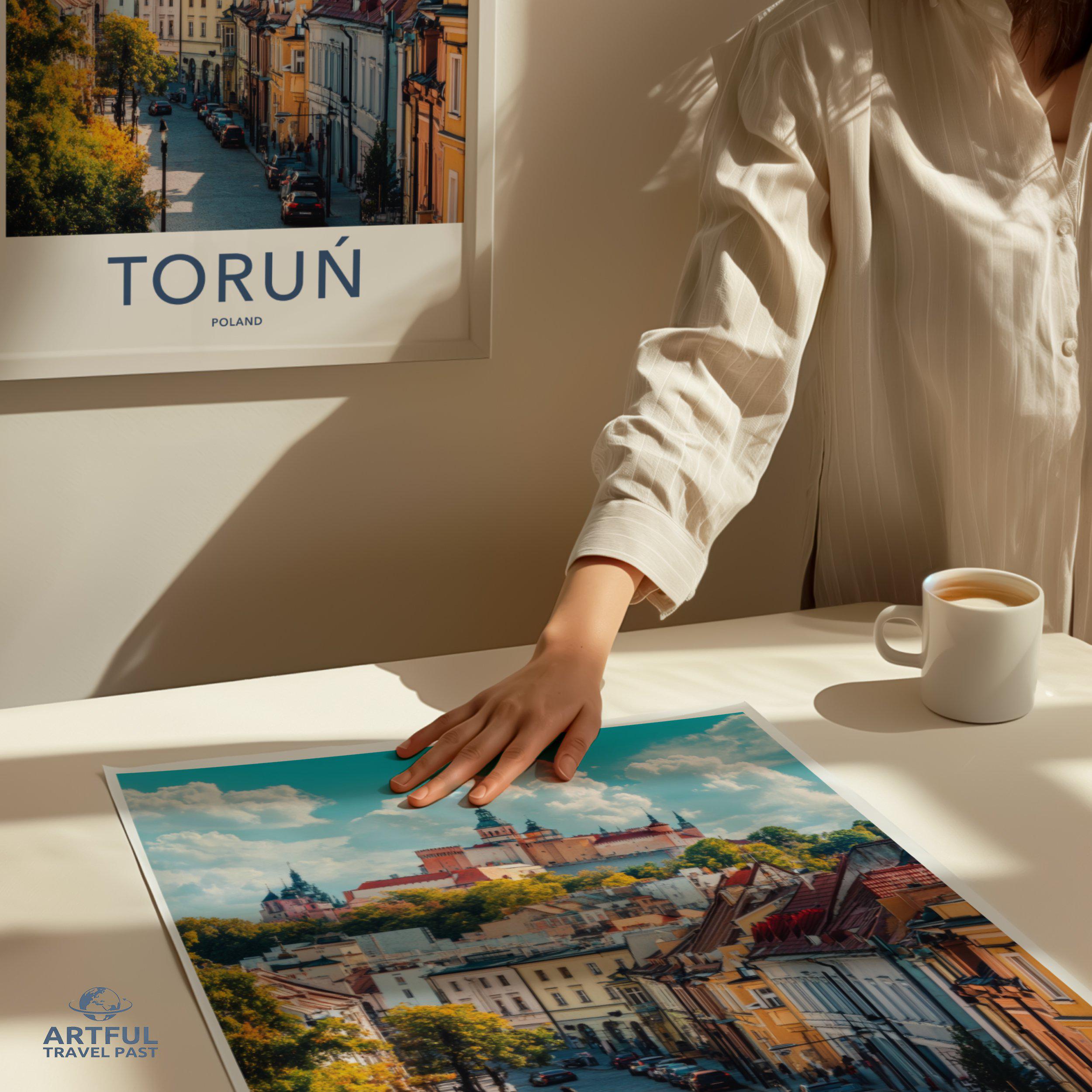 Torun Poland Wall Art Print, Historic Cityscape Poster, European Travel ...