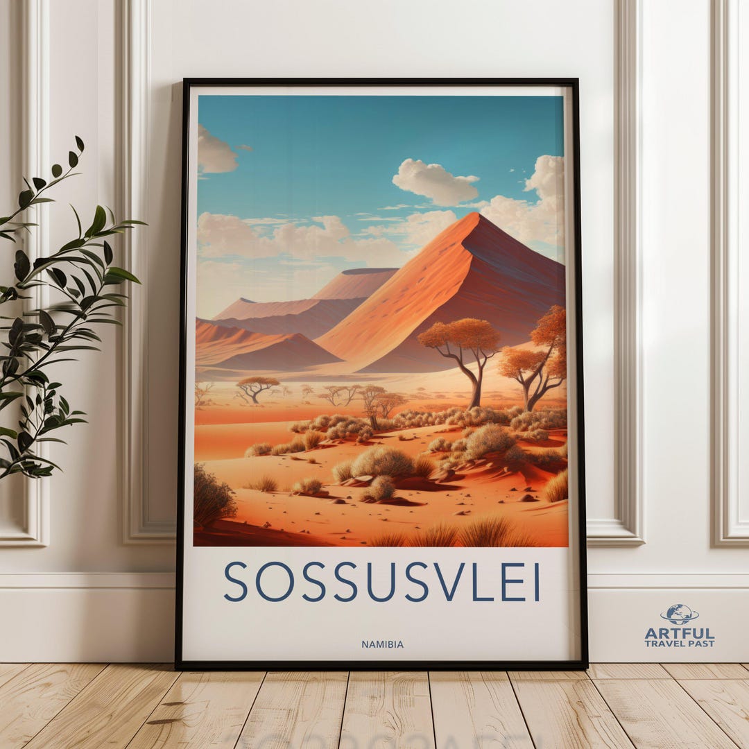 Sossusvlei Namib Desert Wall Art, Namibia Fine Art Print, African Landscape Photography, Desert ...